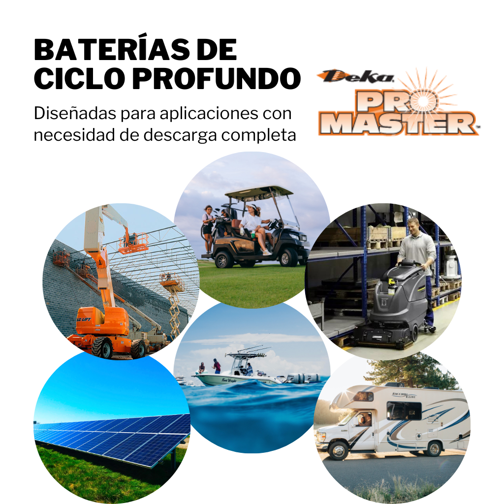 BATERIA DEKA 6 VOLT- CICLO PROFUNDO - GRUAS DE ELEVACION - PANEL SOLAR
